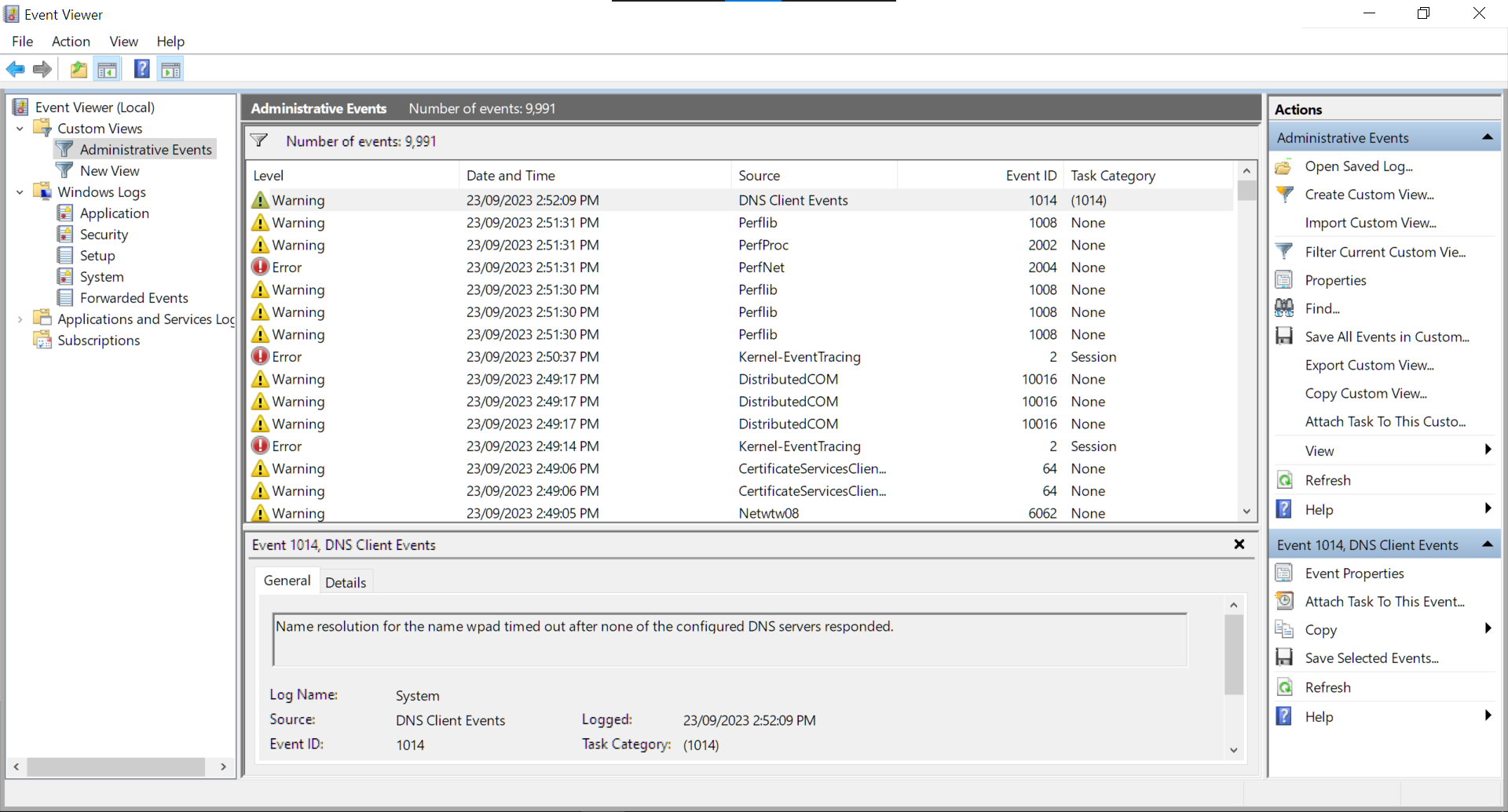 Should You Worry About Warnings and Errors in the Event Viewer of Your ... Should You Worry About Warnings and Errors in the Event Viewer of Your ...